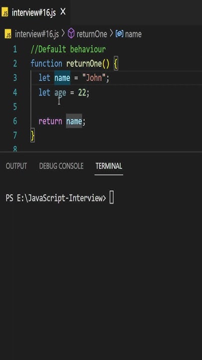 Returning Multiple Values From Functions In Javascript Js Interview