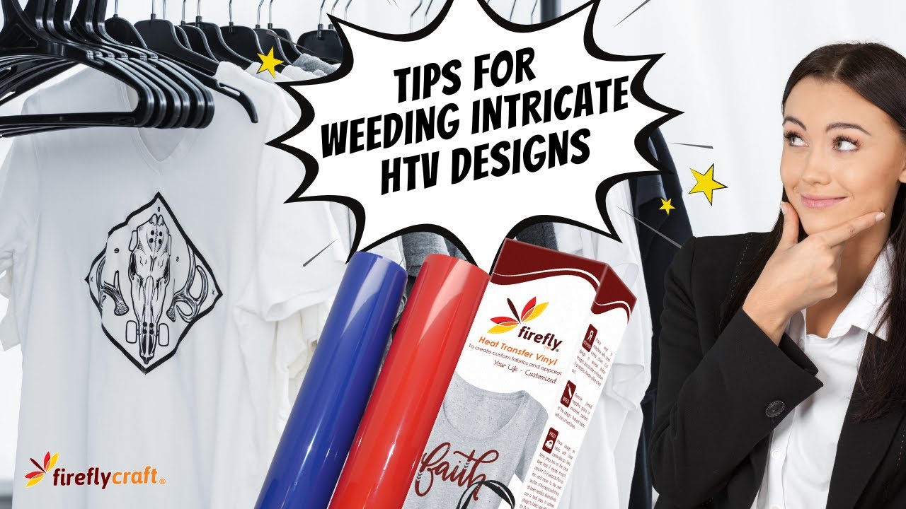 Tips for Weeding Intricate HTV Designs - YouTube