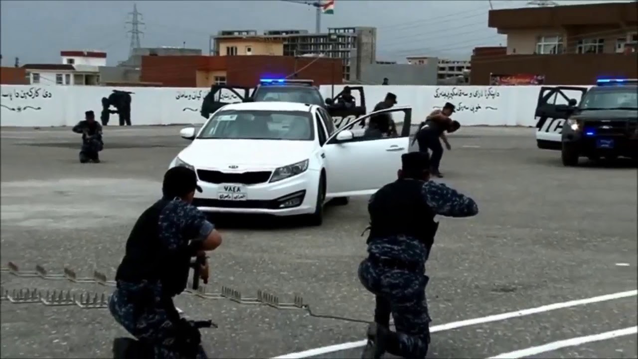 kurdish police asaish training - YouTube