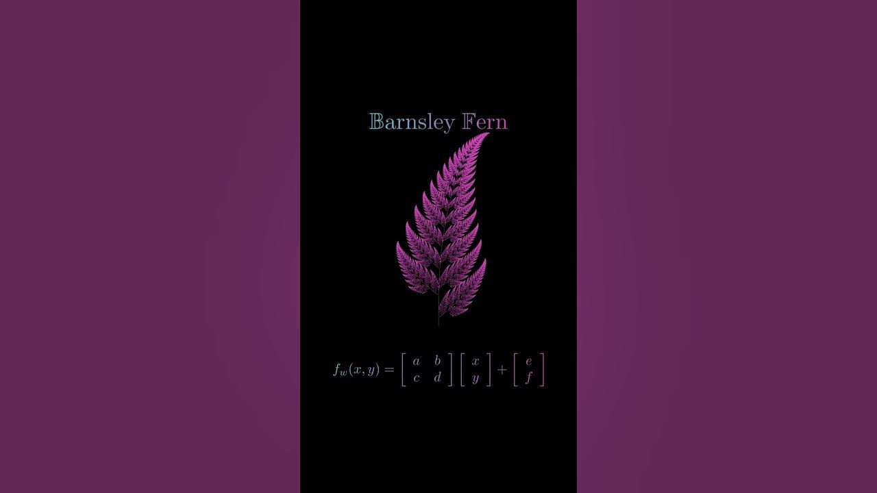 The Magic of Barnsley Fern 🌿 | Fractal Animation - YouTube