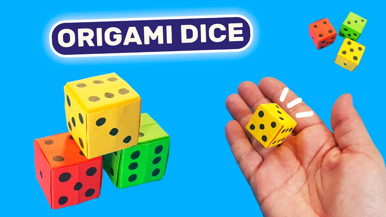 Easy Origami Dice DIY. How To Make a Paper Dice - YouTube