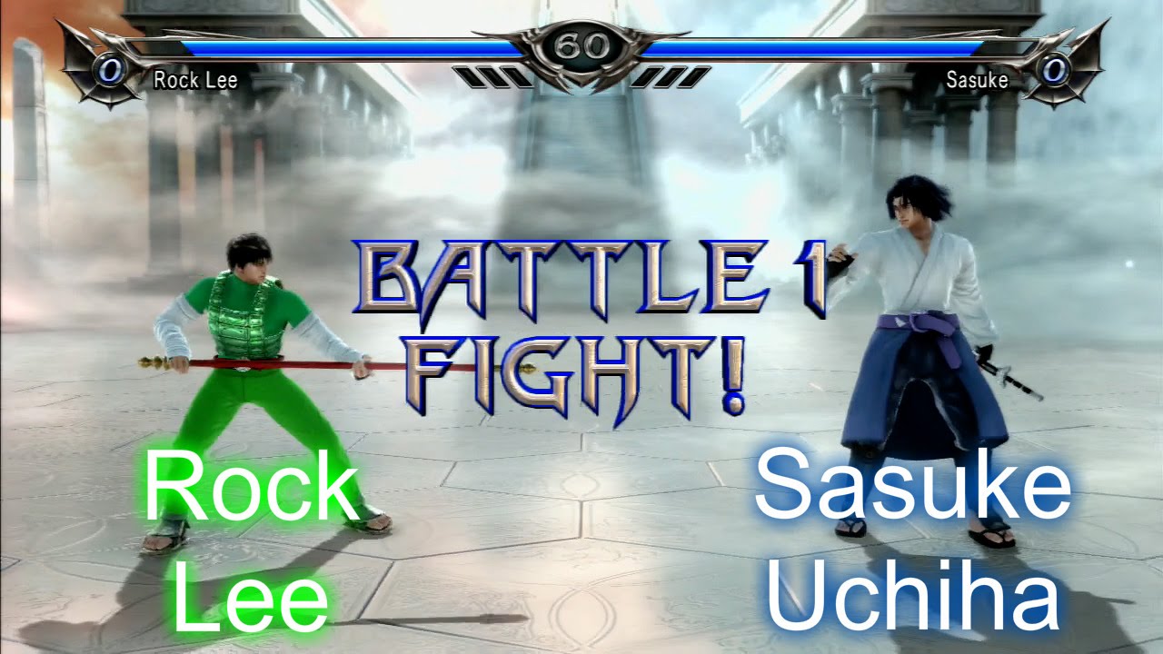 SCV: Rock Lee VS Sasuke Uchiha - YouTube