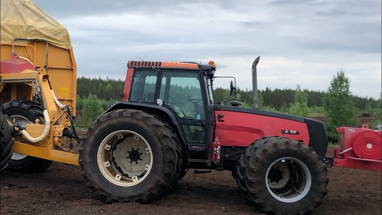 Valmet 8400 sammutin vaijerin vaihto ja paripyörät @R.makinen - YouTube