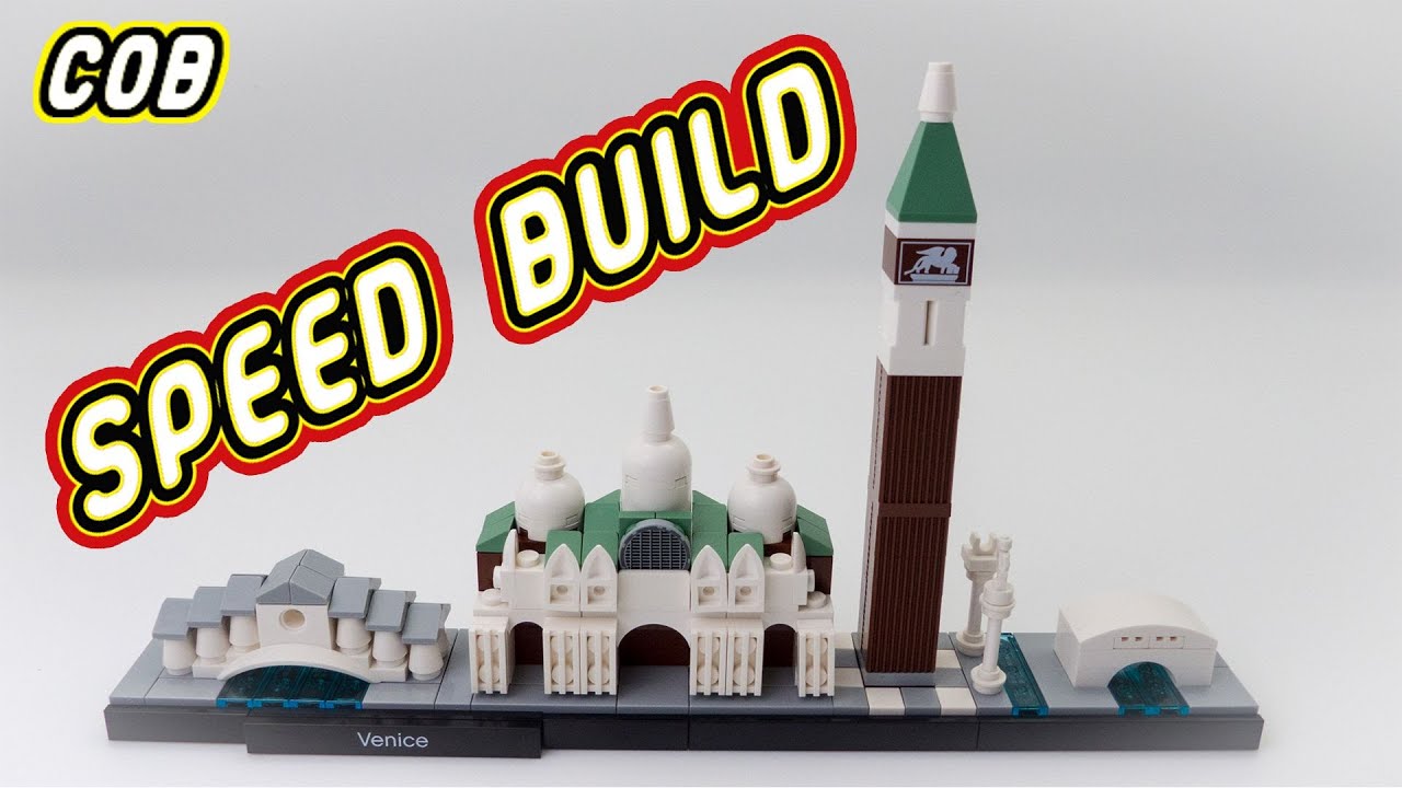 Lego Architecture Set 21026 - Venice - Lego speed build stop motion ...