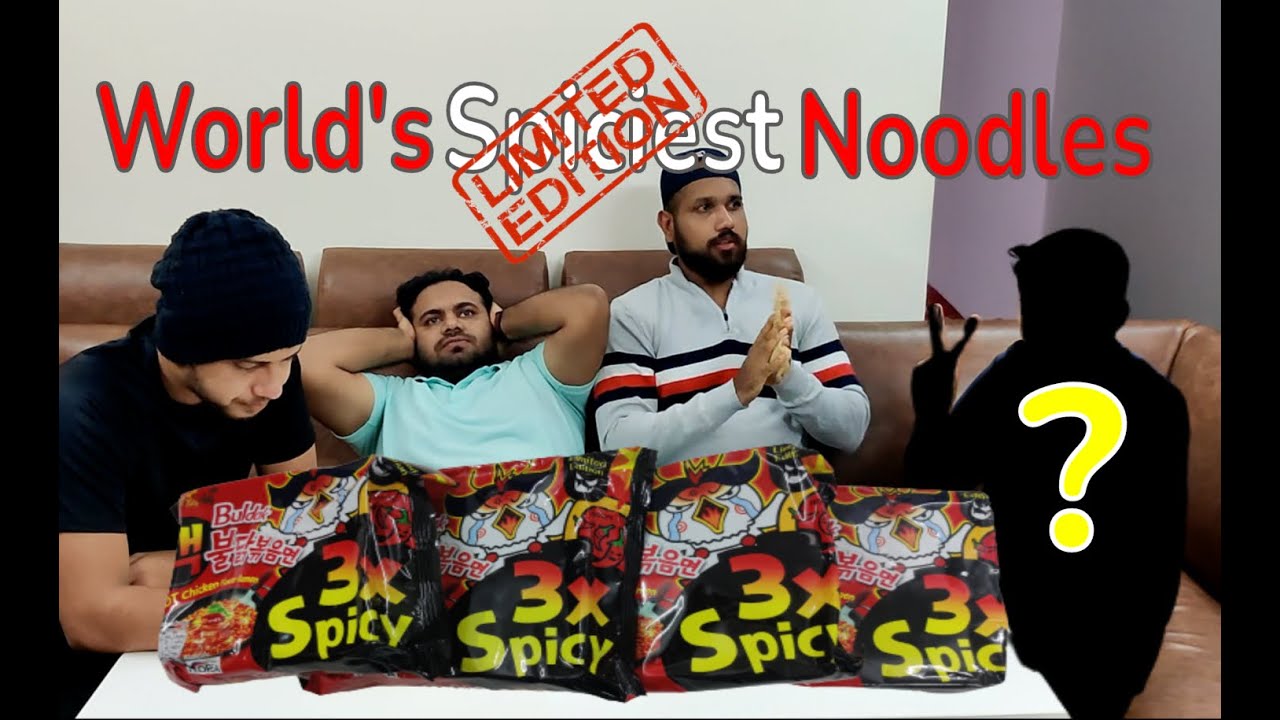 World's Spiciest Noodles Challenge | 3X Spicy | Food Challenge #11 ...