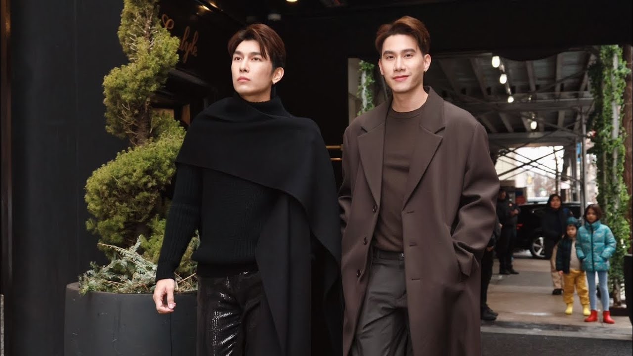 Moments of Mew Suppasit and Tul Pakorn during Michael Kors' fashion ...