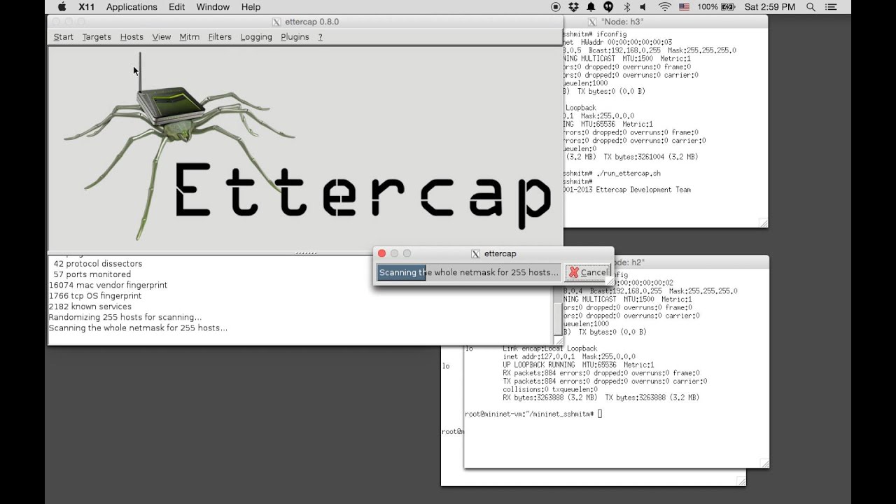 Mininet SSH MITM Attack Demo - YouTube
