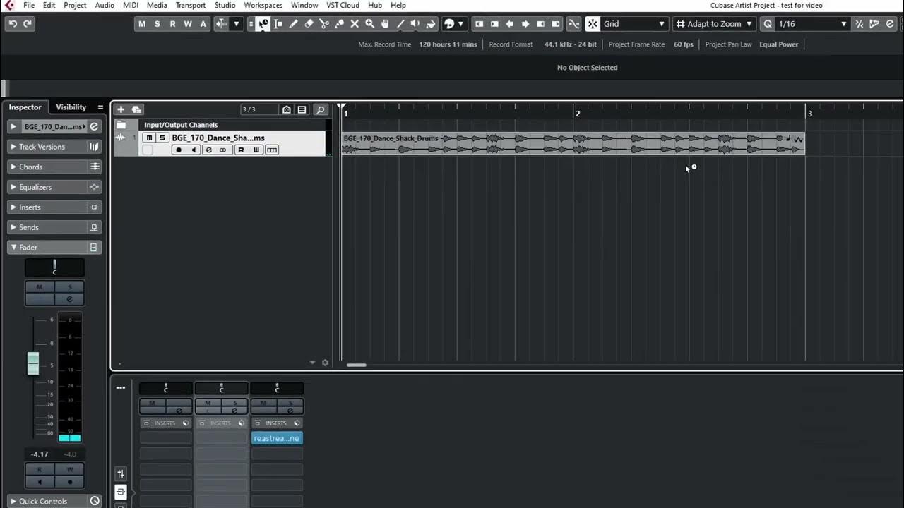How to stretch or adjust the loop or sample in cubase 5 for beginners @Cubase @steinberg - YouTube