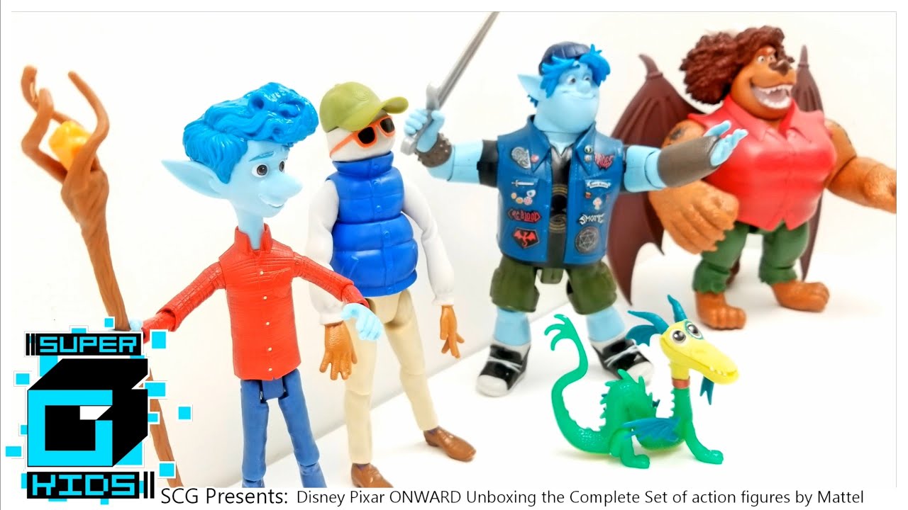 Pixar's ONWARD action figures! UNBOXING and TOY REVIEW (The Complete ...