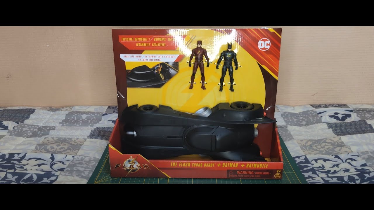 Spin Master The Flash Movie - The Batmobile and Batman (Keaton) and the ...