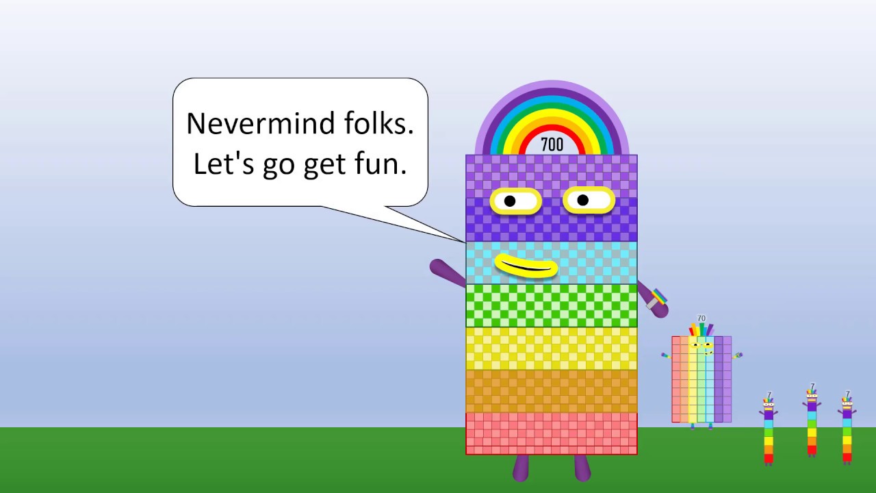 Numberblock funmade 700 has a rainbow hat | numberblocks fanmade Dulcie ...
