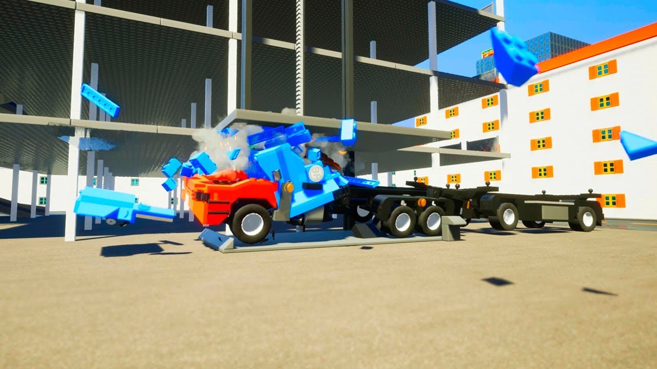 Car Crash Under Press 2 | Brick Rigs - YouTube
