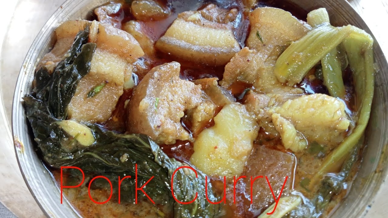 #Hangam ga oksha thongba recipe#😋😋Pork with mustard leaves#😋😋#Pork ...