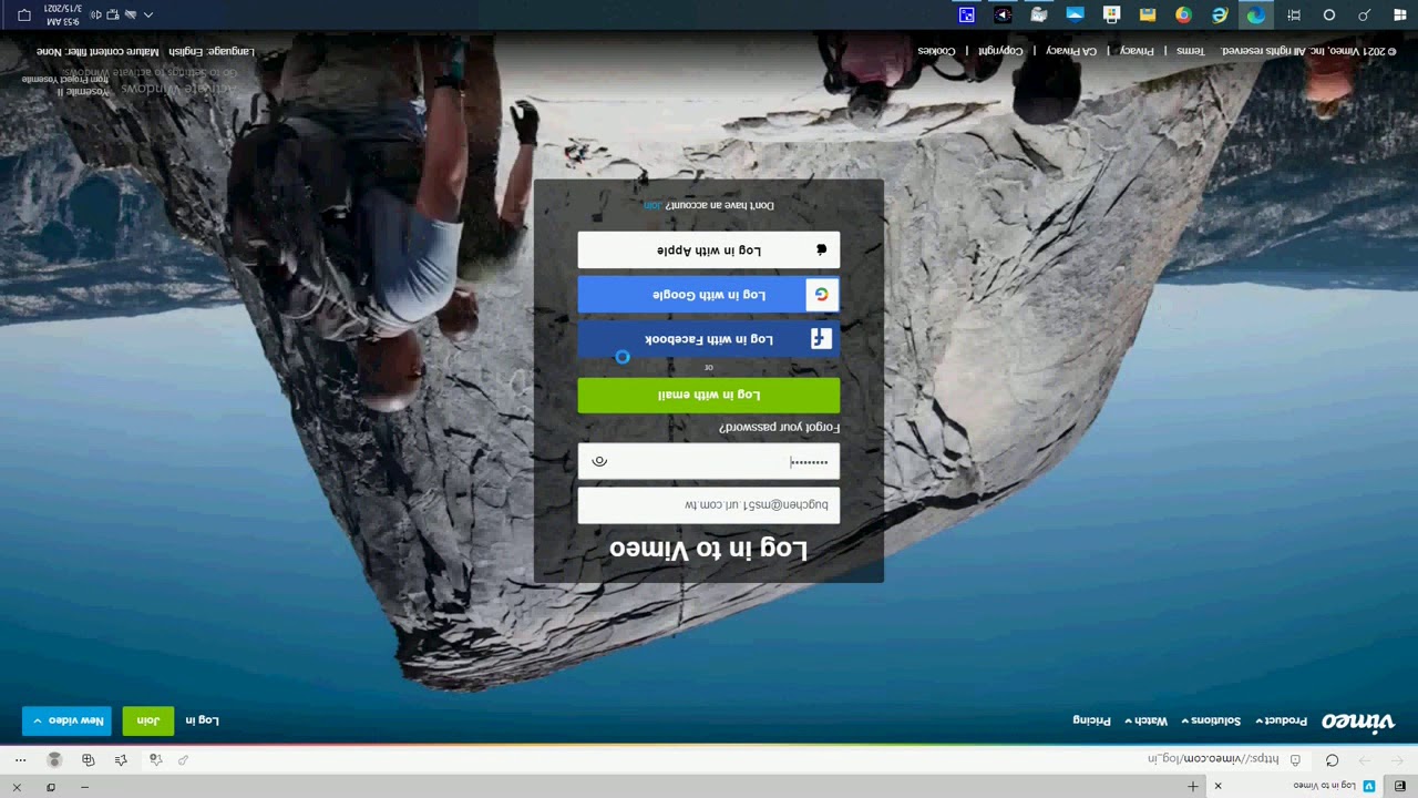 [Vimeo]Sign in via Edge - YouTube