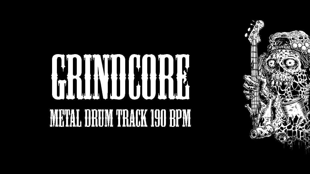 Grindcore Metal Drum Track 190 BPM - YouTube