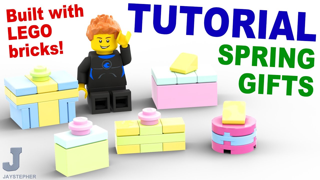 How To Make Spring Holiday Birthday Gifts With LEGO Bricks Tutorial ...