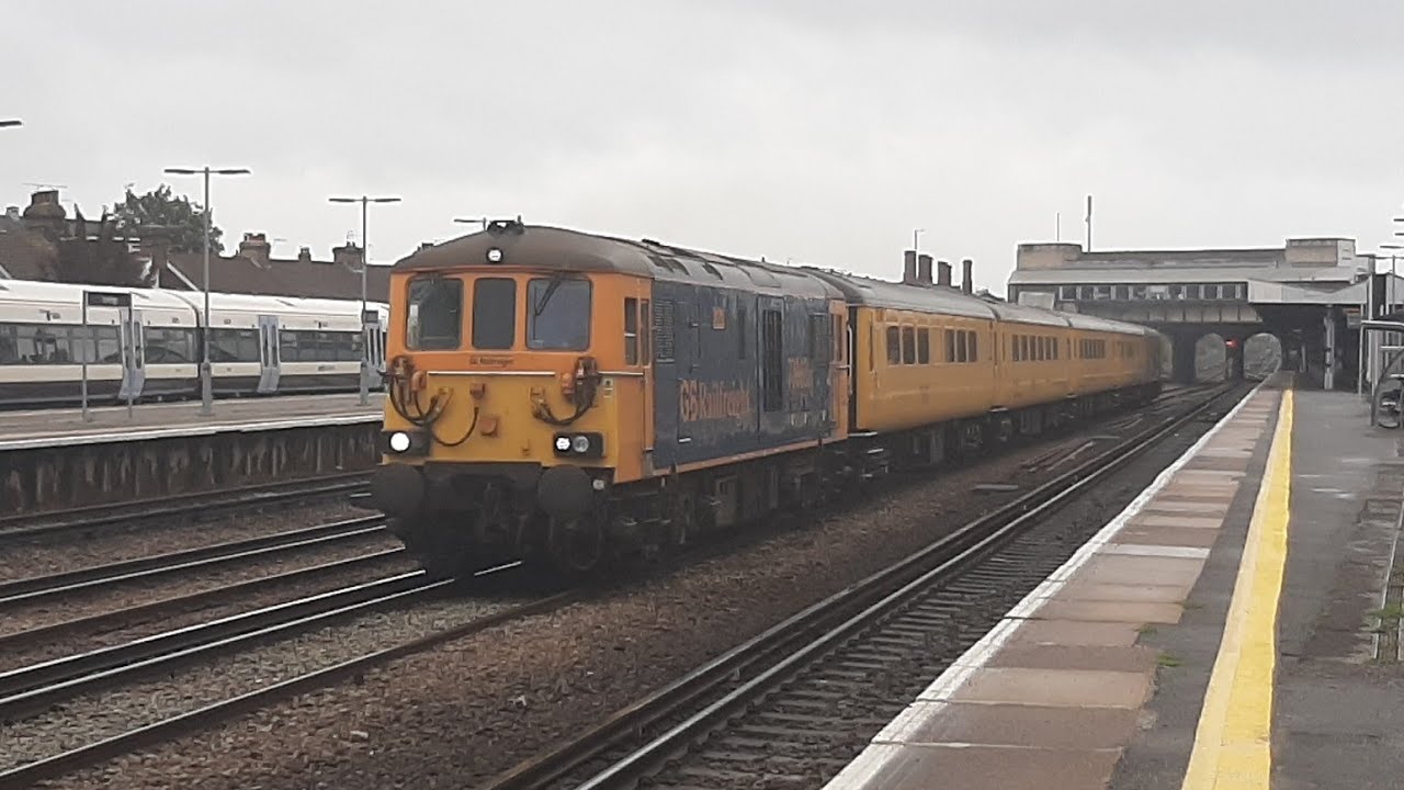 73963 TnT 73964 Power Through Tonbridge on route to Derby hauling a ...