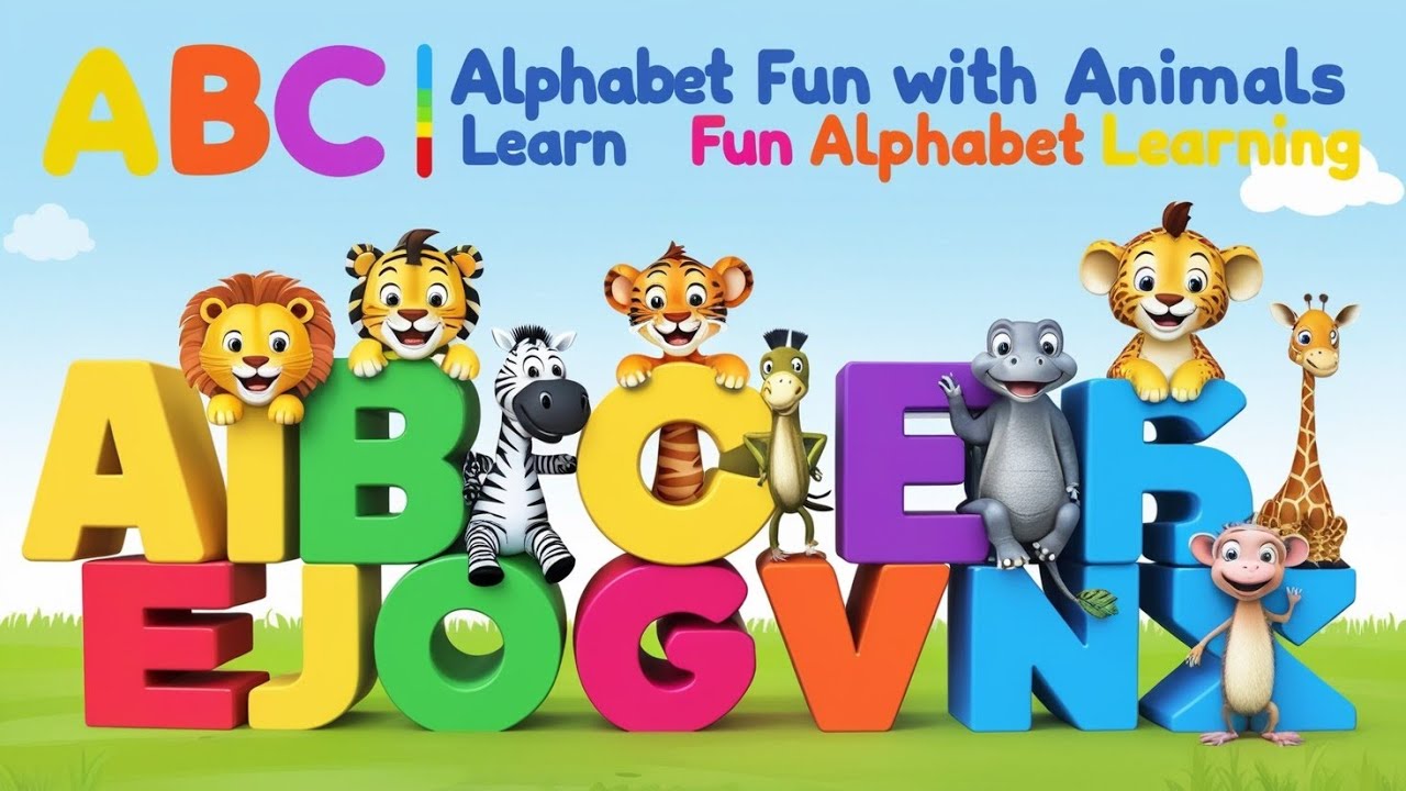 The ABC Animal Song | Learn Letters with Animal Sounds | Preschool ...