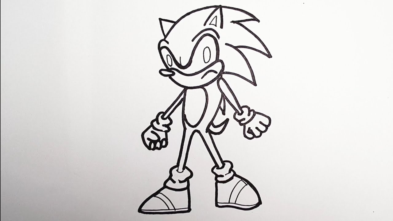 How To Draw Sonic the Hedgehog for BeginnersTurning Sonic into Super ...