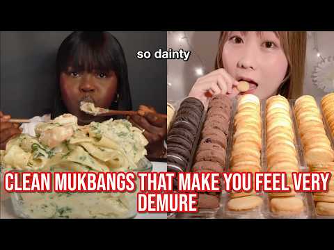 CLEAN mukbangs that feel very demure (NOT MESSY)