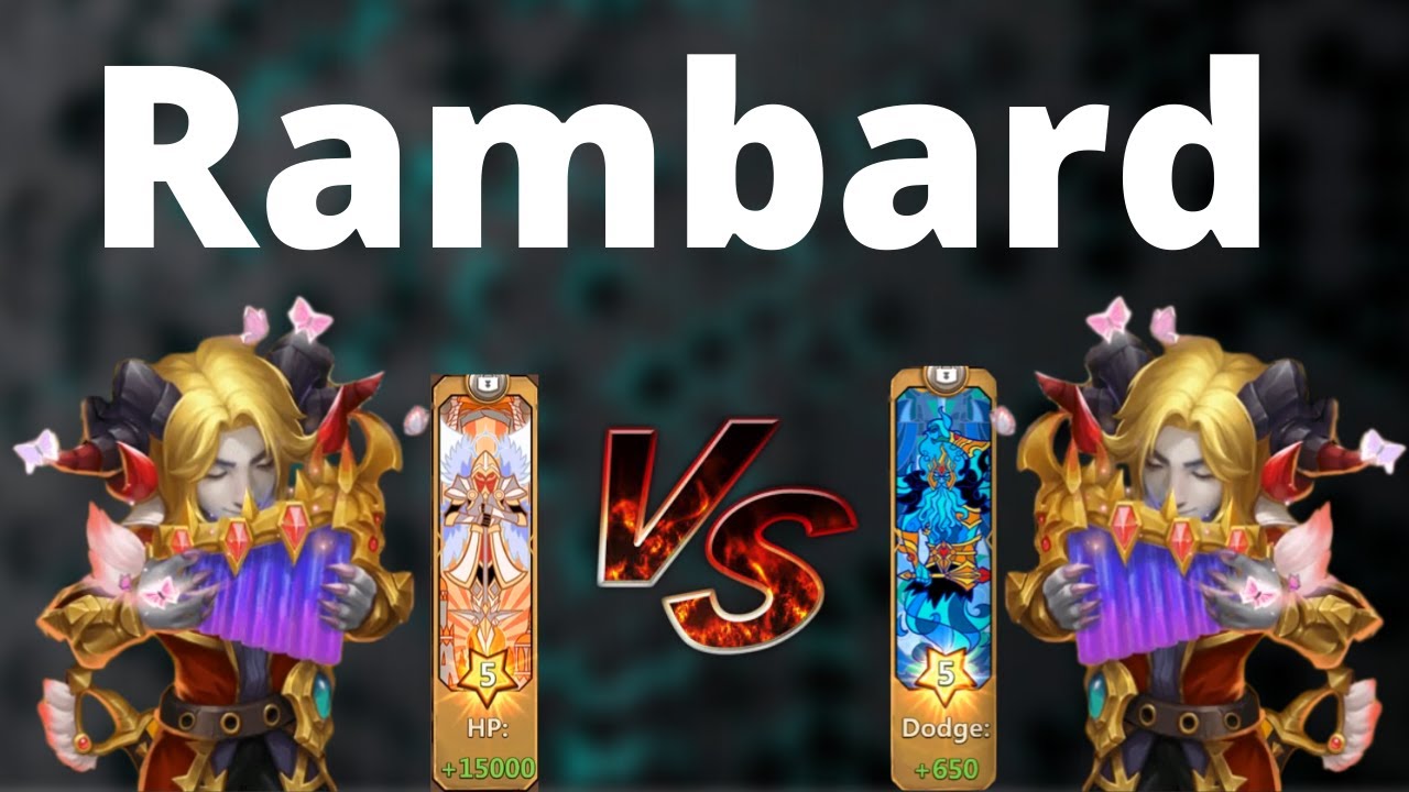 Rambard HP vs Rambard Dodge vs Top Legends | Castle Clash - YouTube