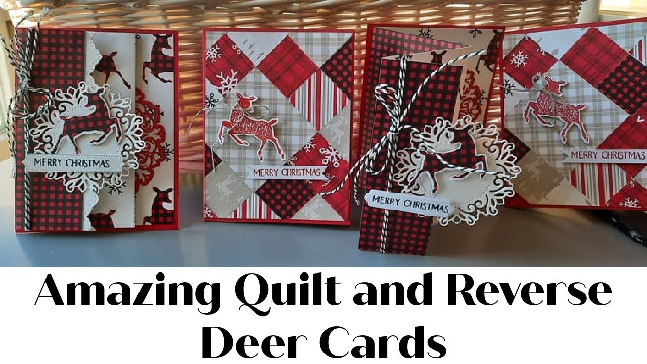 Amazing Quilt Card And Reverse Deer Trick - YouTube