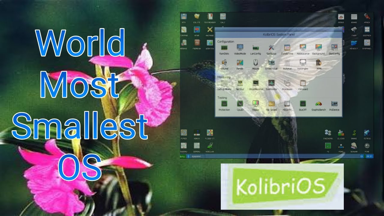 World most smallest OS in VMWare Workstation - YouTube