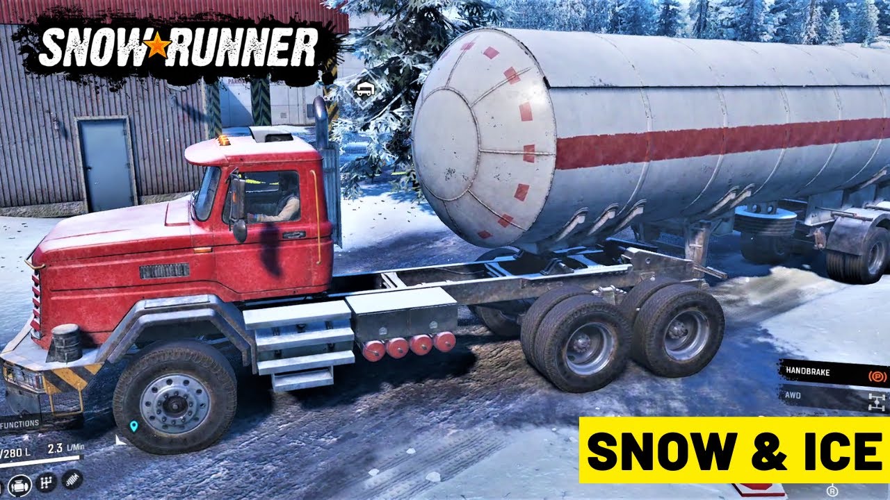 SnowRunner LET'S PLAY - SNOW & ICE Trailer Tank - YouTube