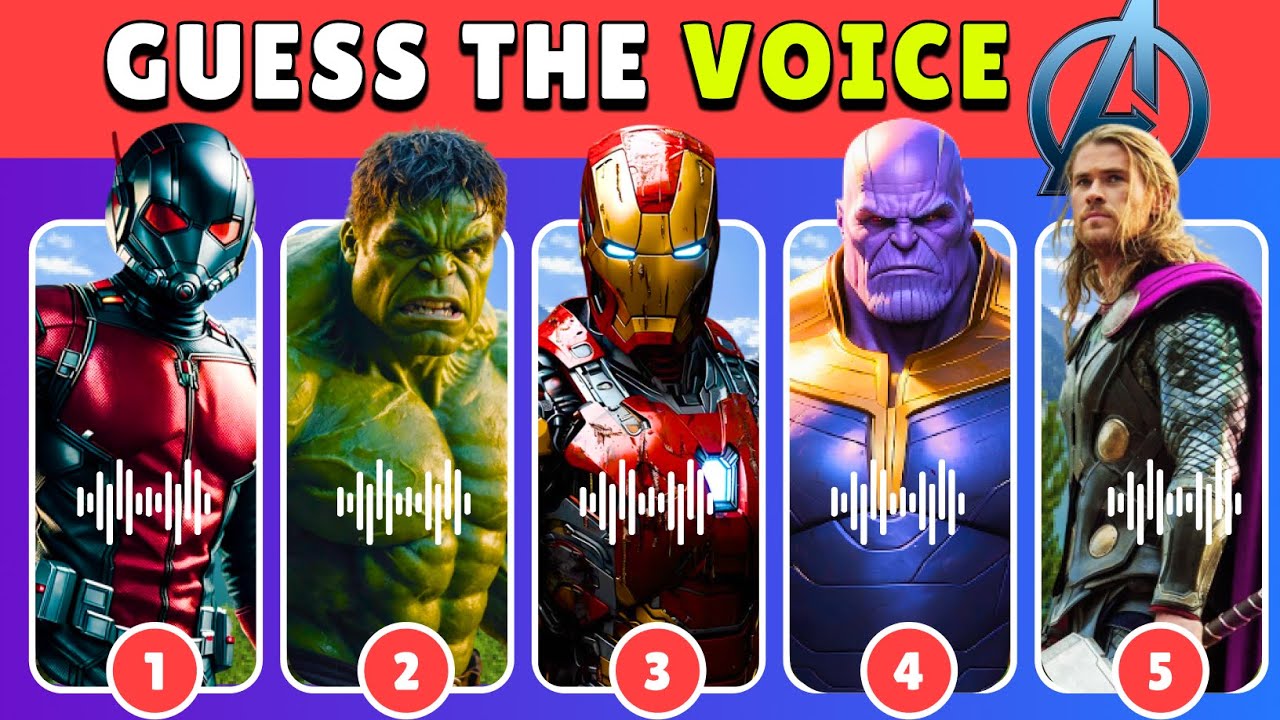 Superhero By Voice 🔊 | AVENGERS Character By Voice | Guess the ...