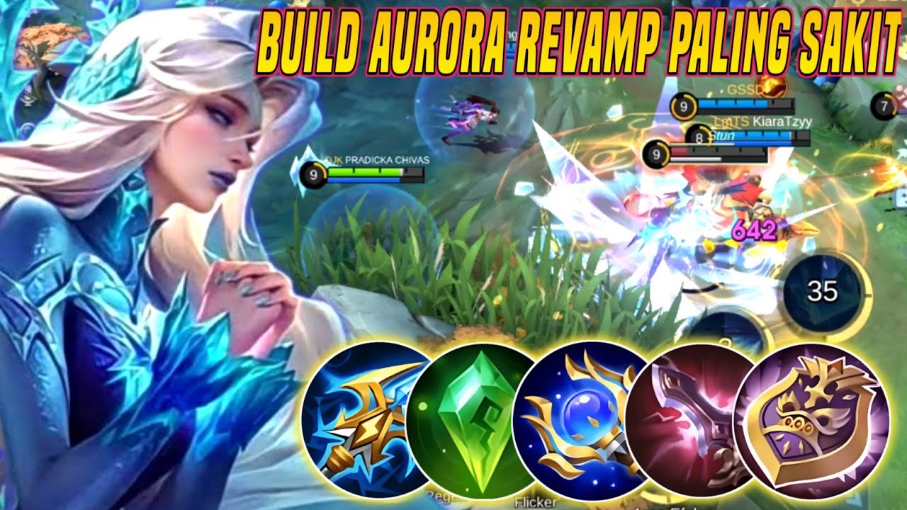 BEST BUILD AURORA REVAMP NEW PATCH NOTE ~ AURORA REVAMP GAMEPLAY ~ MLBB ...