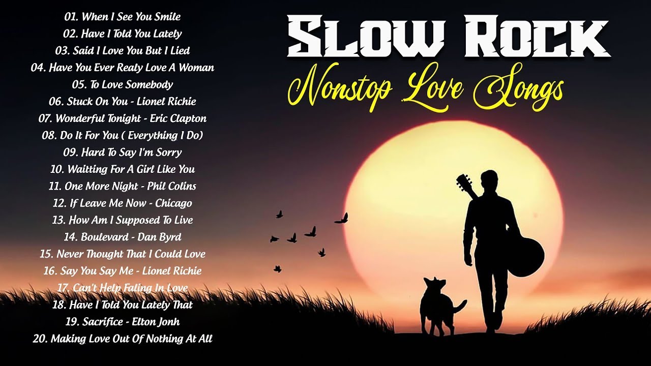 Rod Stewart, Bee Gees, Air Supply, Michael Bolton | Best Slow Rock Love ...