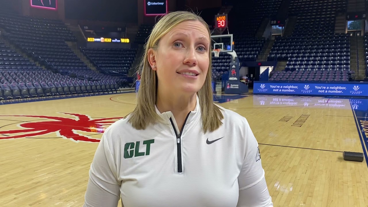 Head Coach Cara Consuegra Postgame at Richmond (11/9/21) *historic win ...