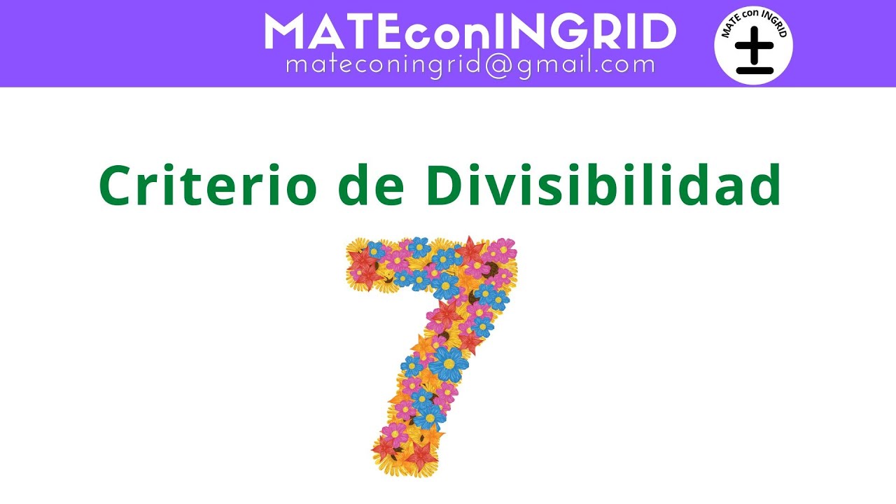 * Criterio de Divisibilidad del 7 (siete) - YouTube
