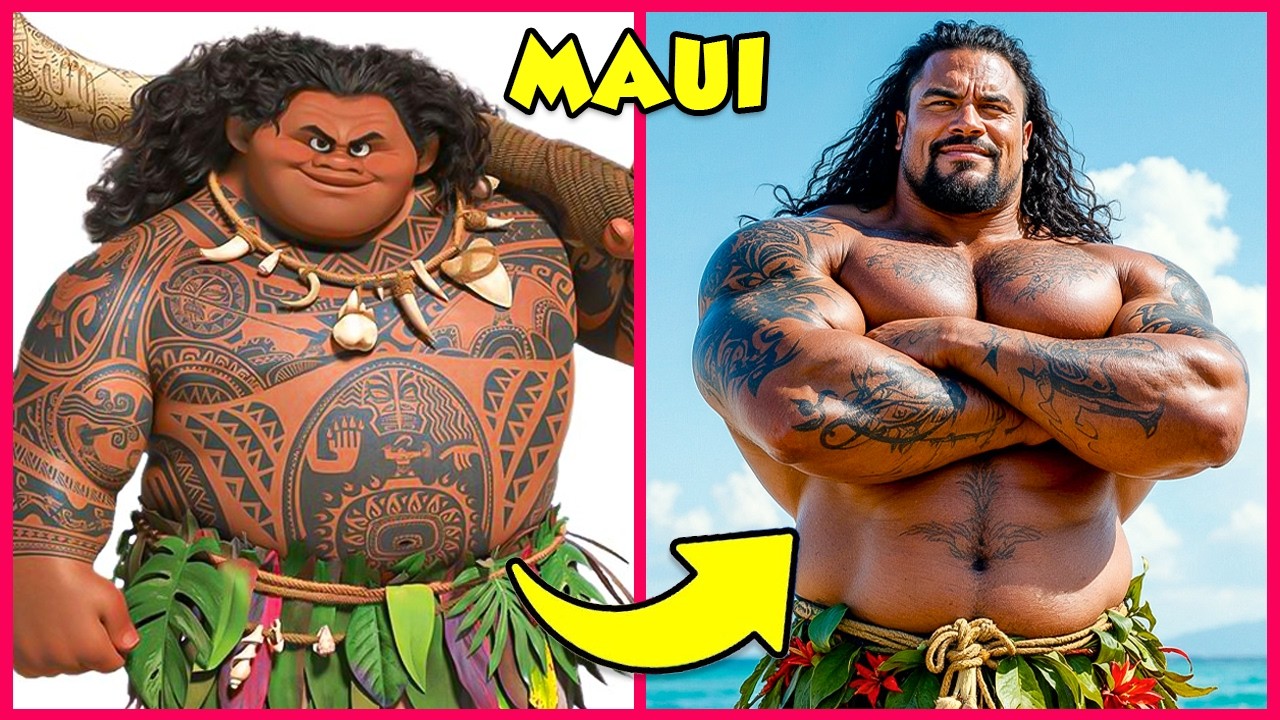 How Moana Characters Look In Real Life 🌊 + Guess The Moana 2 We're Back ...