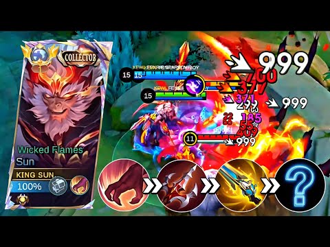 CHEAT DAMAGE SUN! Instant Kill Even Meta In S38 | OP BUILD 2025! - Mobile Legends