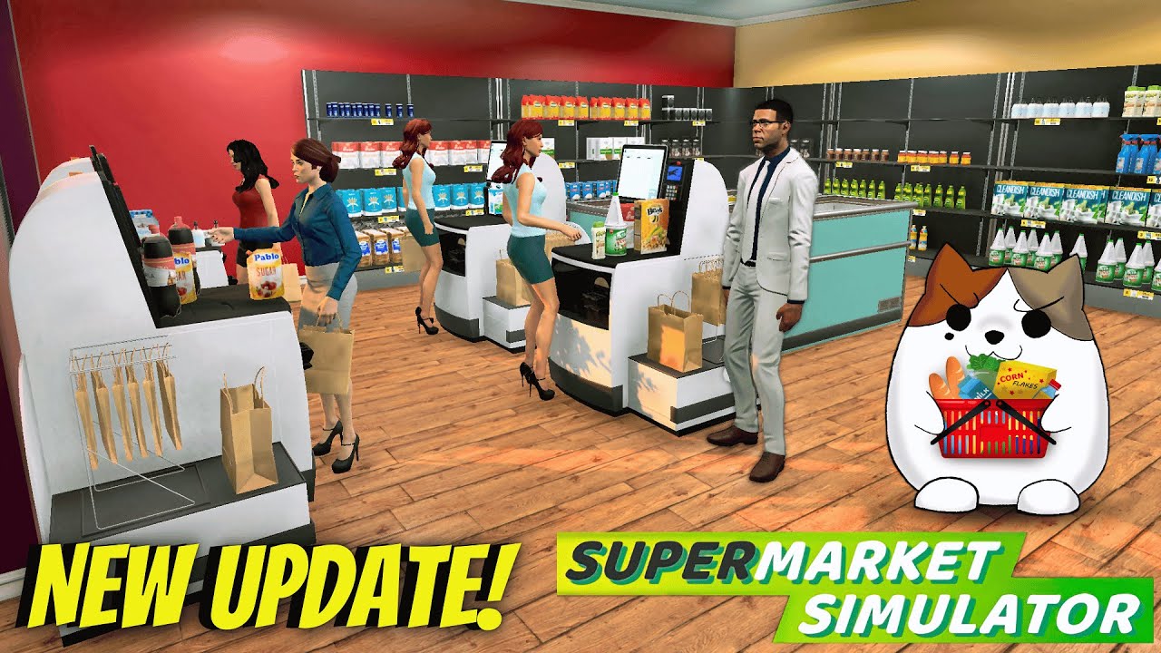 New Self-Checkout Assistant and Employee Boost in Supermarket Simulator ...