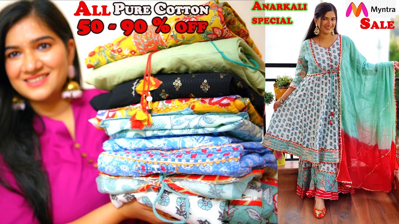 Huge Myntra "Birthday Blast" Sale Haul For Holi / Party Wear Anarkali ...