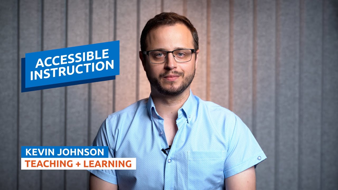 Introduction to Accessible Instruction - YouTube