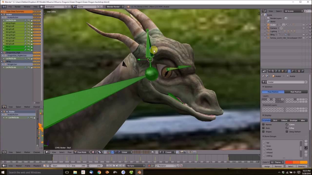 How to Animate a Flying Dragon Part 2 - YouTube
