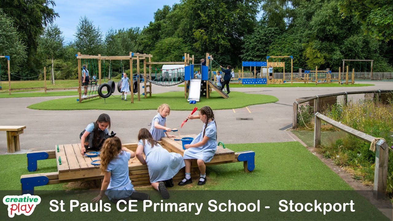 St Pauls CE Primary School - Playground Transformation - YouTube