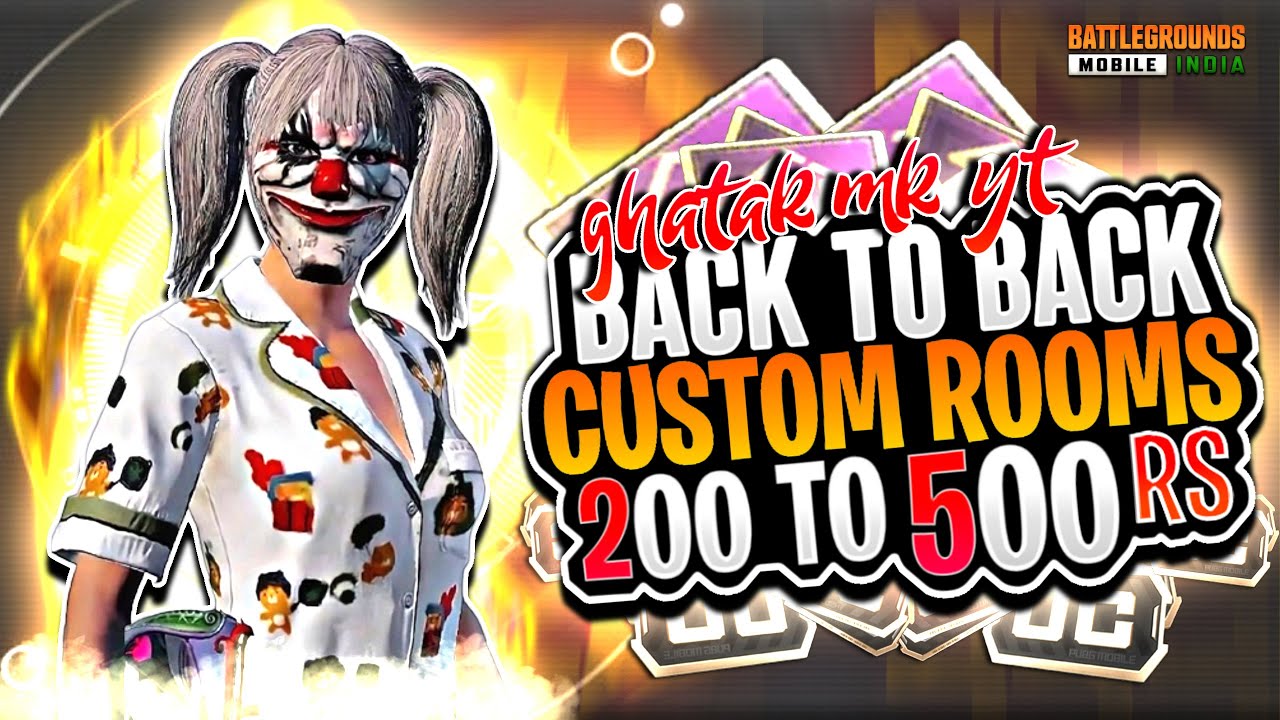 BGMI LIVE CUSTOM ROOMS || CUSTOM ROOM || BGMI CUSTOM LIVE - YouTube