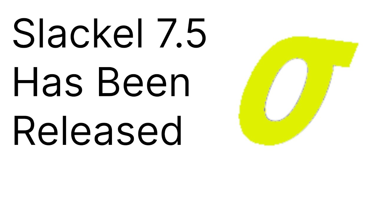 Slackel 7.5 Has Been Released - YouTube
