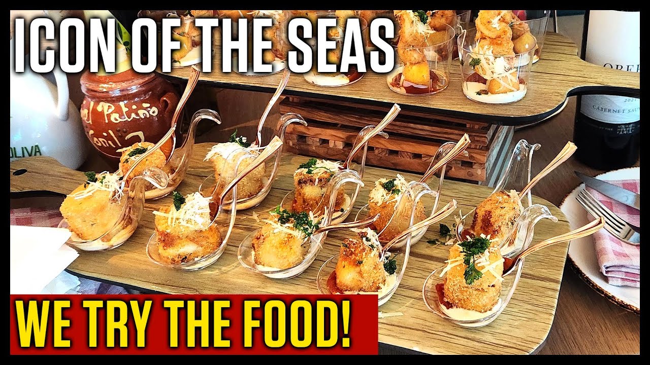 We Try the Food on ICON Of The Seas! #Cruise - YouTube