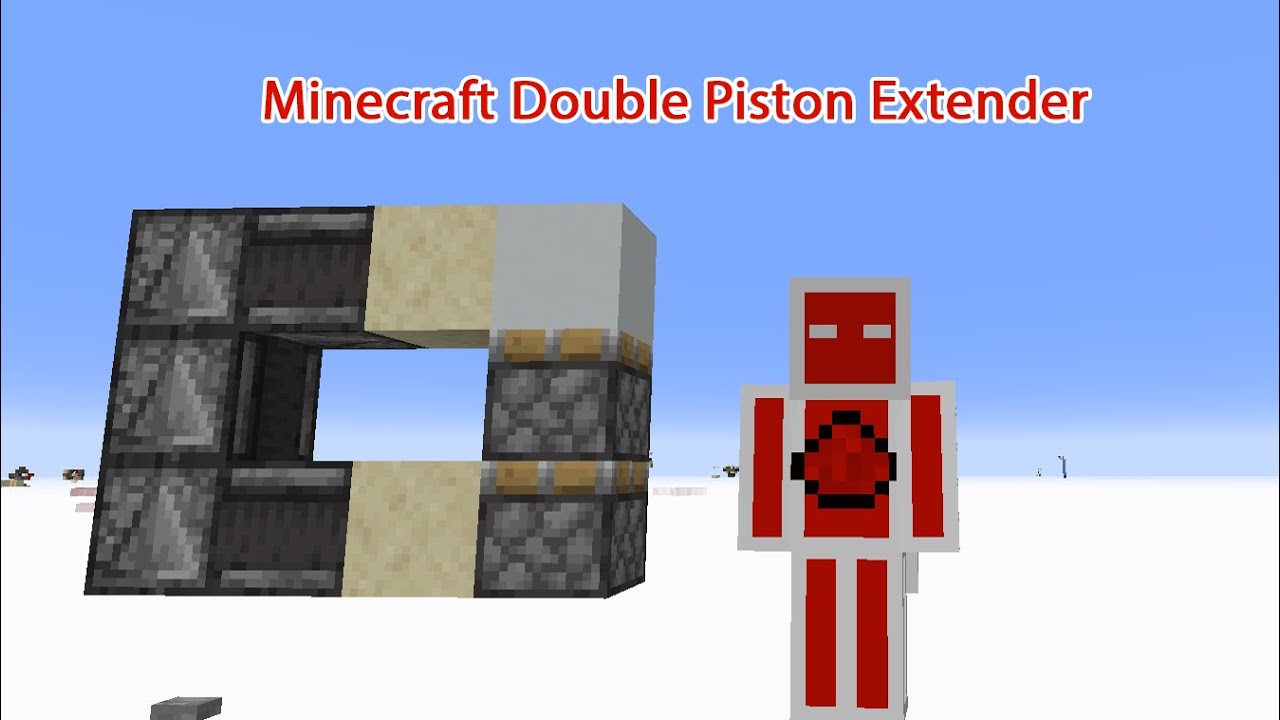 Minecraft Double Piston Extender| RQTSTEIN - YouTube