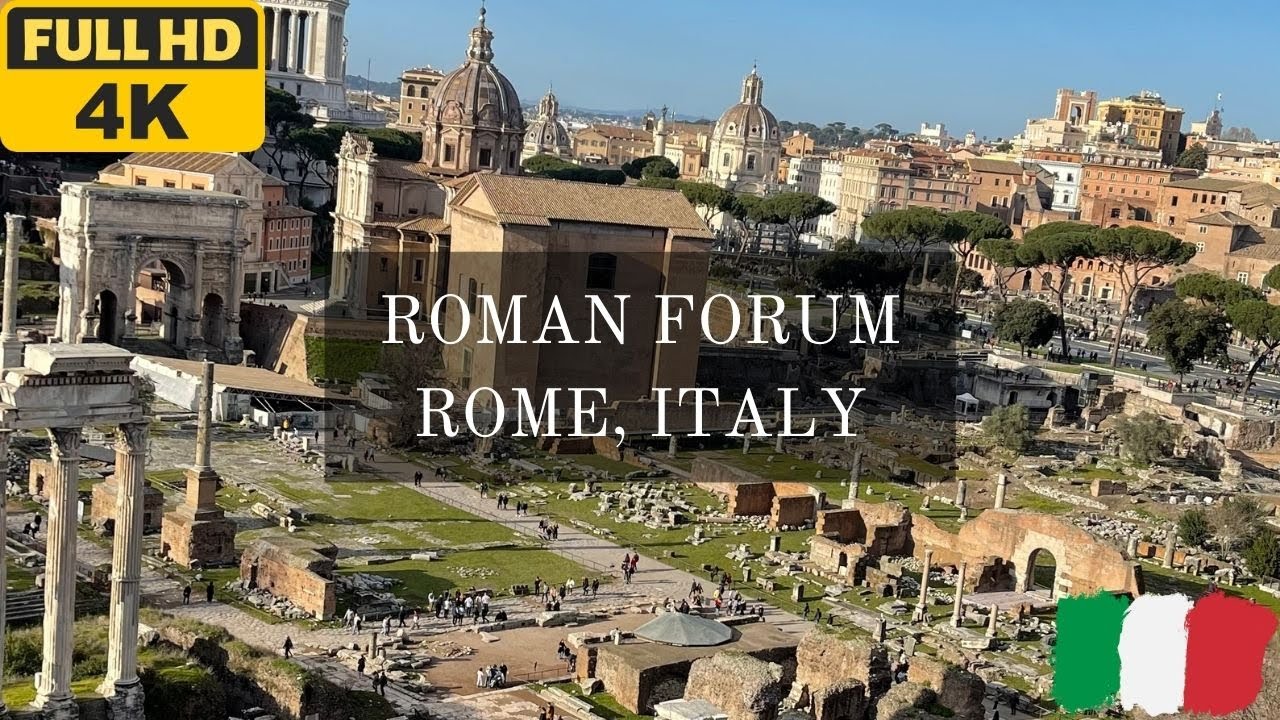 Roman Forum 4K walking tour, Rome Italy 2023 - YouTube