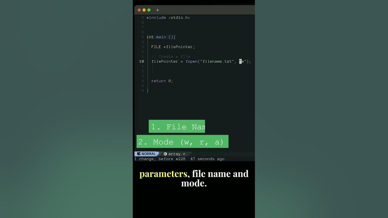 File Operations In C Read Write And Append To File Cprogramming Fundamental Coding Youtube