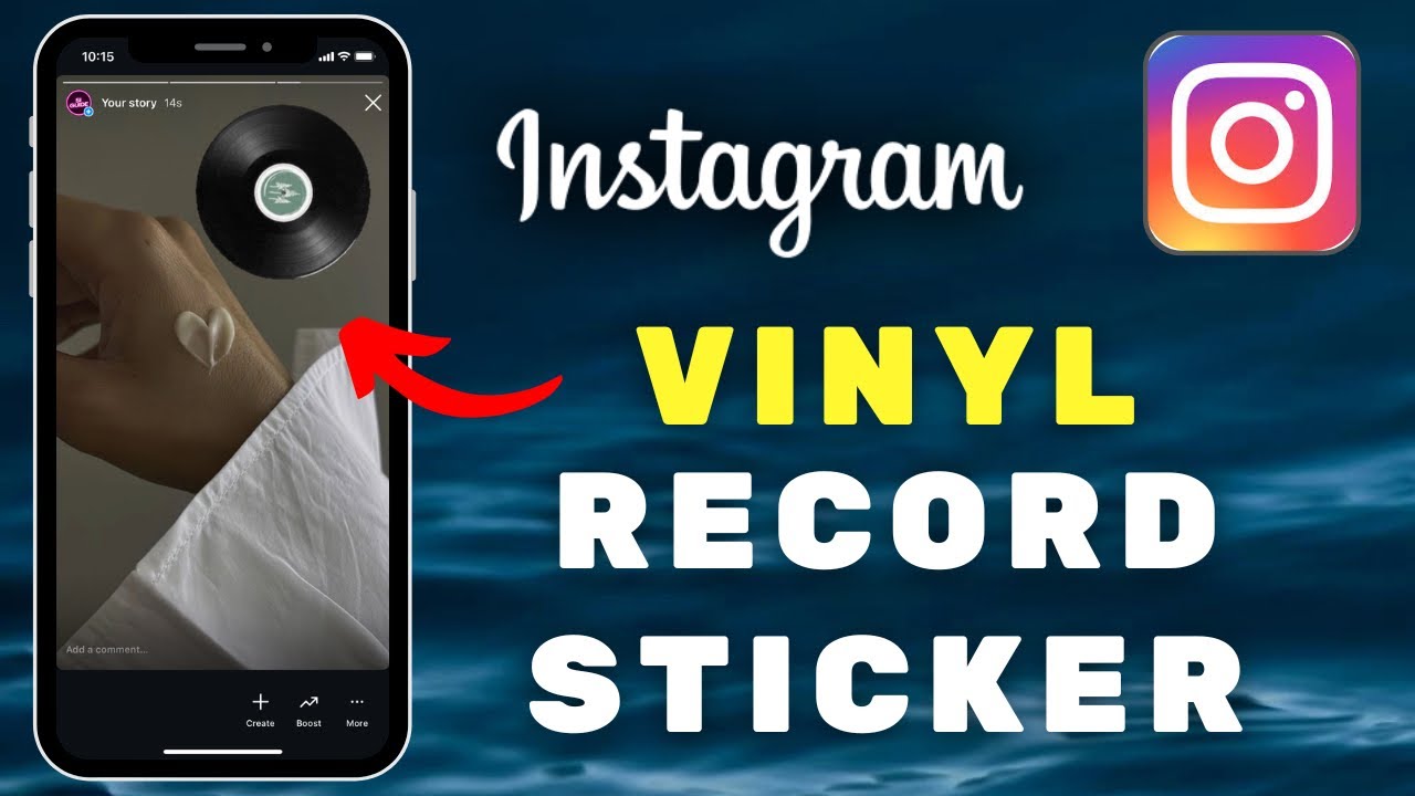 How To Add Vinyl Record Sticker To Instagram Story I NEW UPDATE! - YouTube