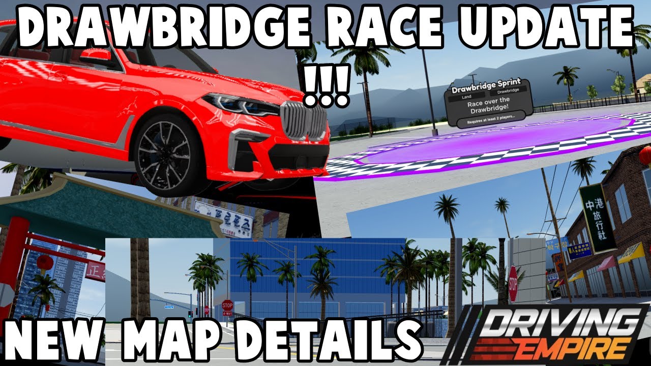 NEW DRAWBRIDGE RACE IN DRIVING EMPIRE!!! (NEW RACE + NEW CAR + MORE ...