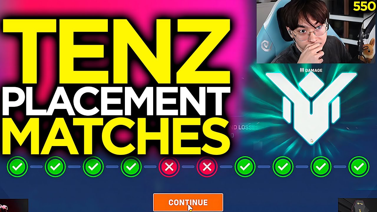 Tenz Season 9 Placement Matches Result! High Rank - YouTube