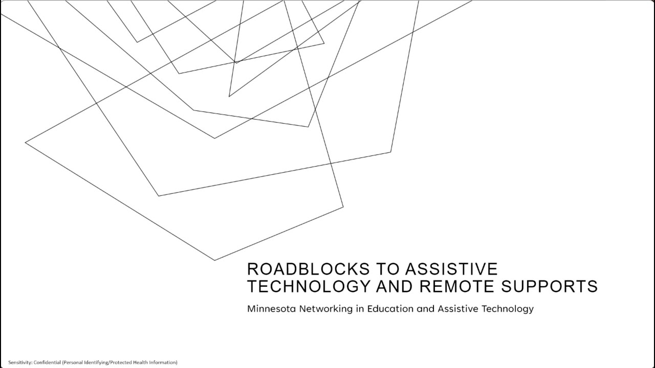 Roadblocks to Assistive Technology and Remote Supports - YouTube